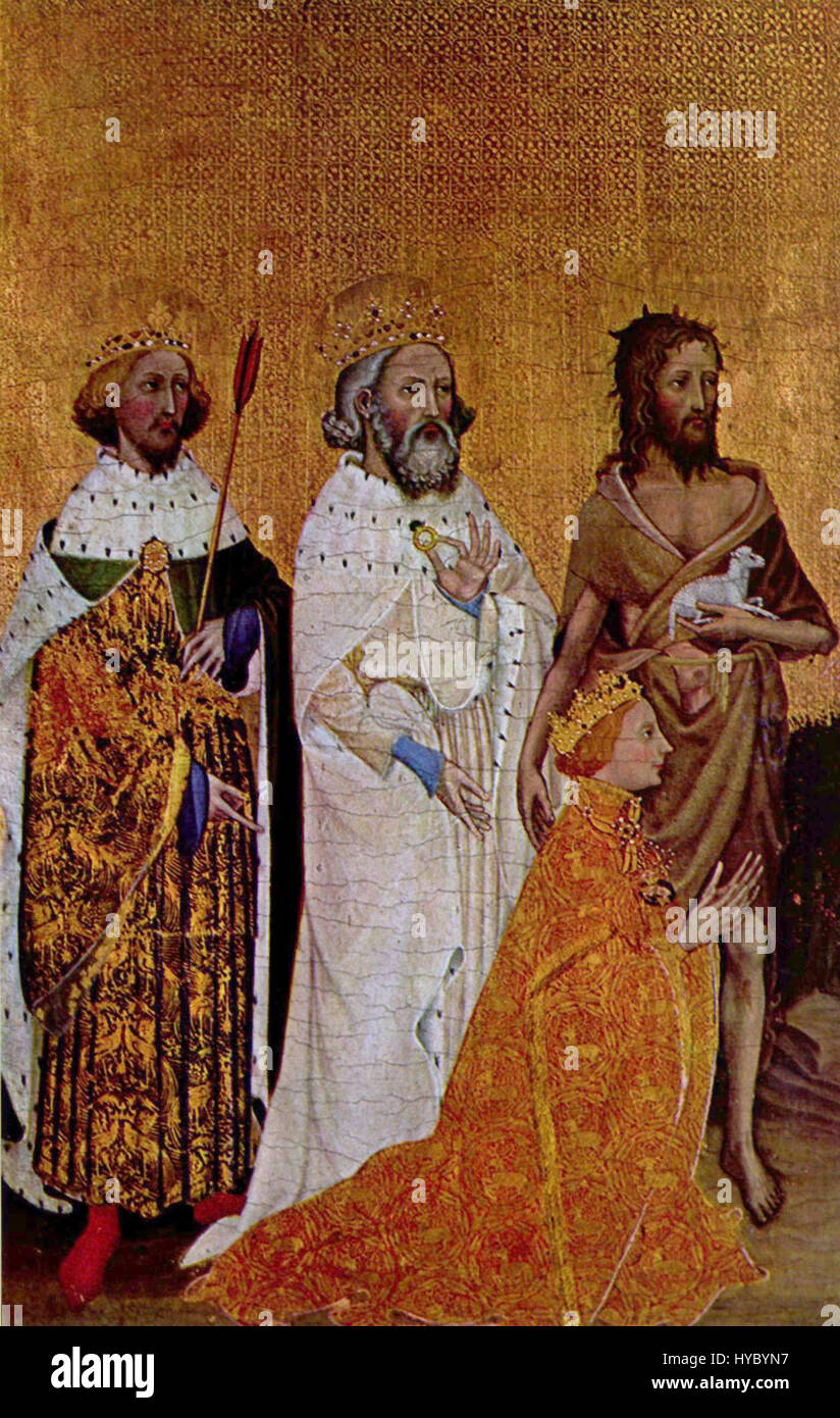The Wilton Diptych is a famous English late medieval painting ...