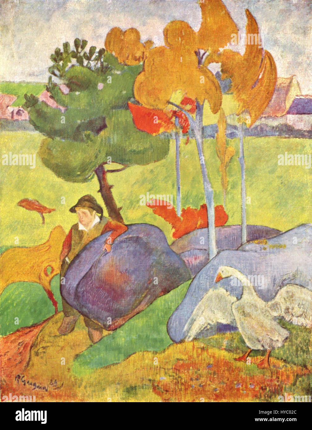Paul Gauguin, a leading Post-Impressionist painter, is renowned for his ...