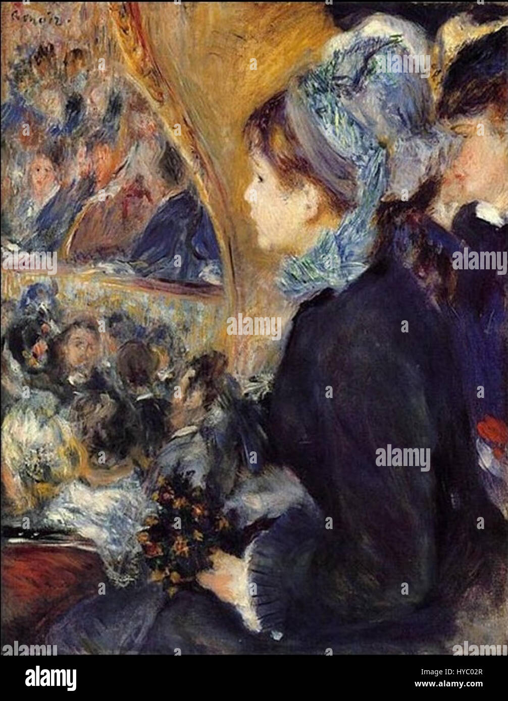 A painting by Pierre Auguste Renoir, likely from his Impressionist ...
