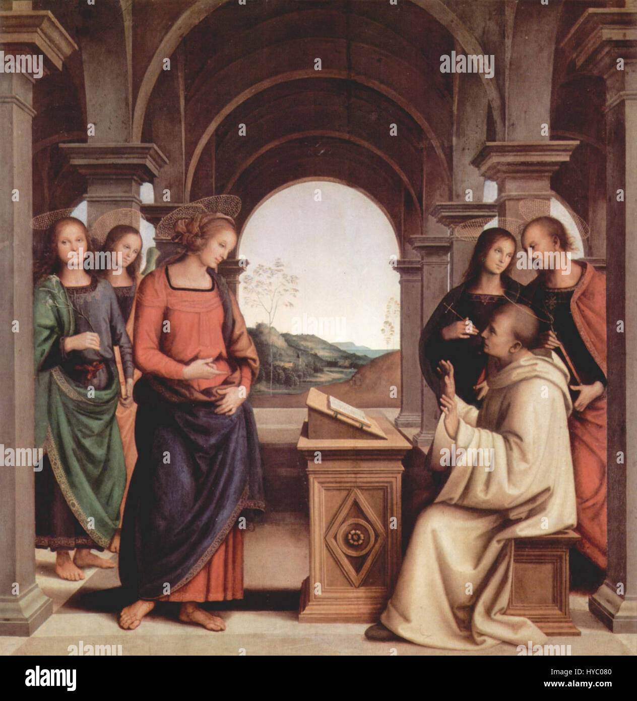 Pietro Perugino's artwork, identified as '072', likely refers to one of ...