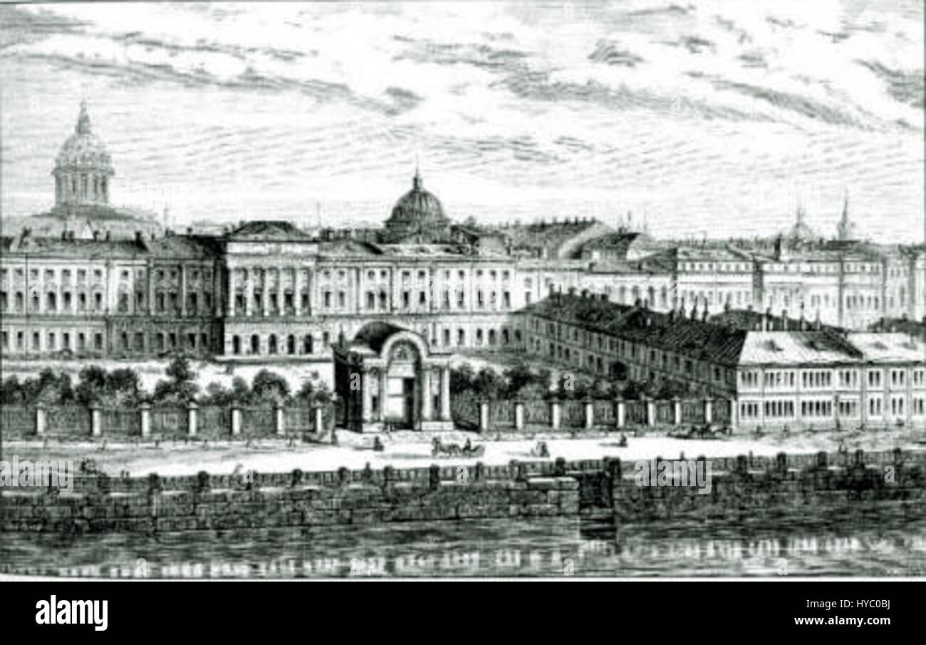 The Razumovsky Palace, located in St. Petersburg, Russia, is a historic ...