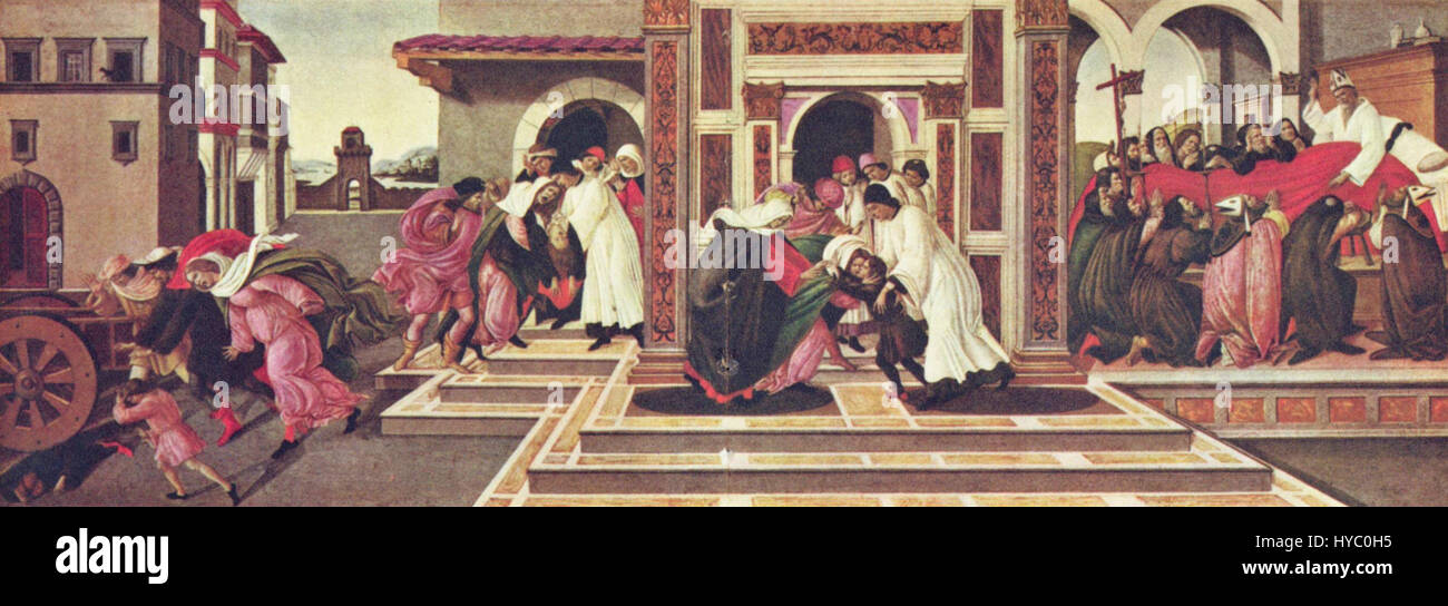 Sandro Botticelli's work, labeled 077, displays the artist's signature ...