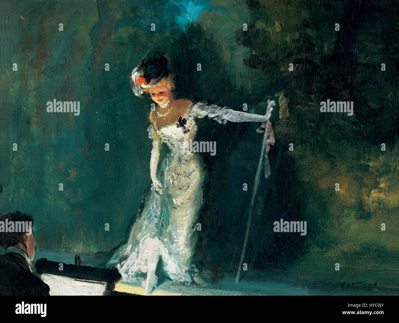 'Shinn revue 21' is a vibrant and dynamic work by artist Everett Shinn ...