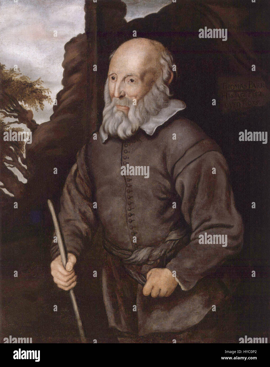 This portrait of Thomas Parr, an Englishman known for his remarkable ...