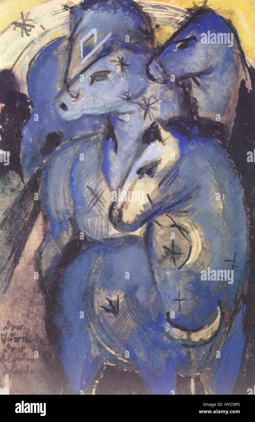 Franz Marc’s artwork features his iconic use of color and abstraction ...