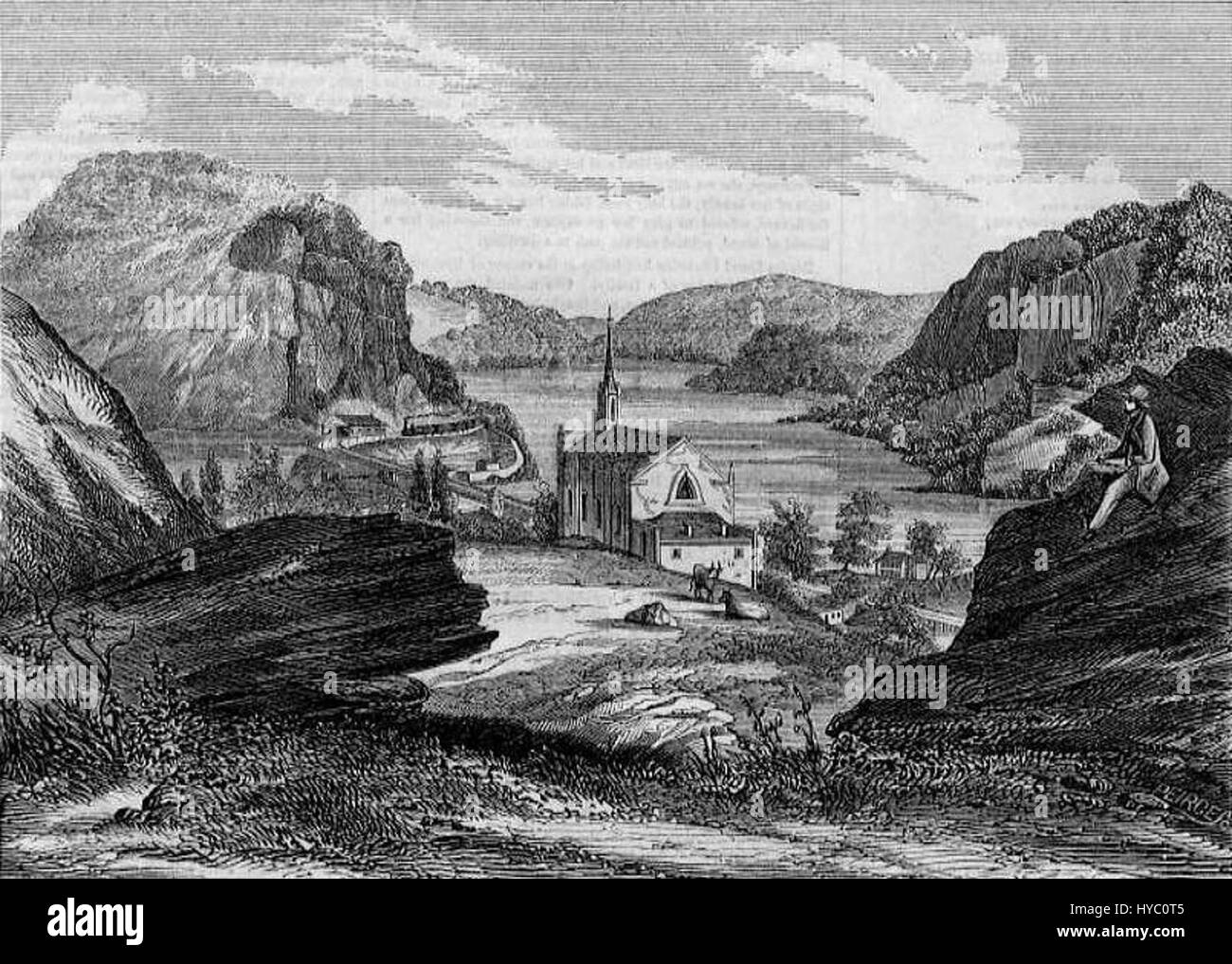The 'View from Jefferson Rock' offers a panoramic vista of the ...