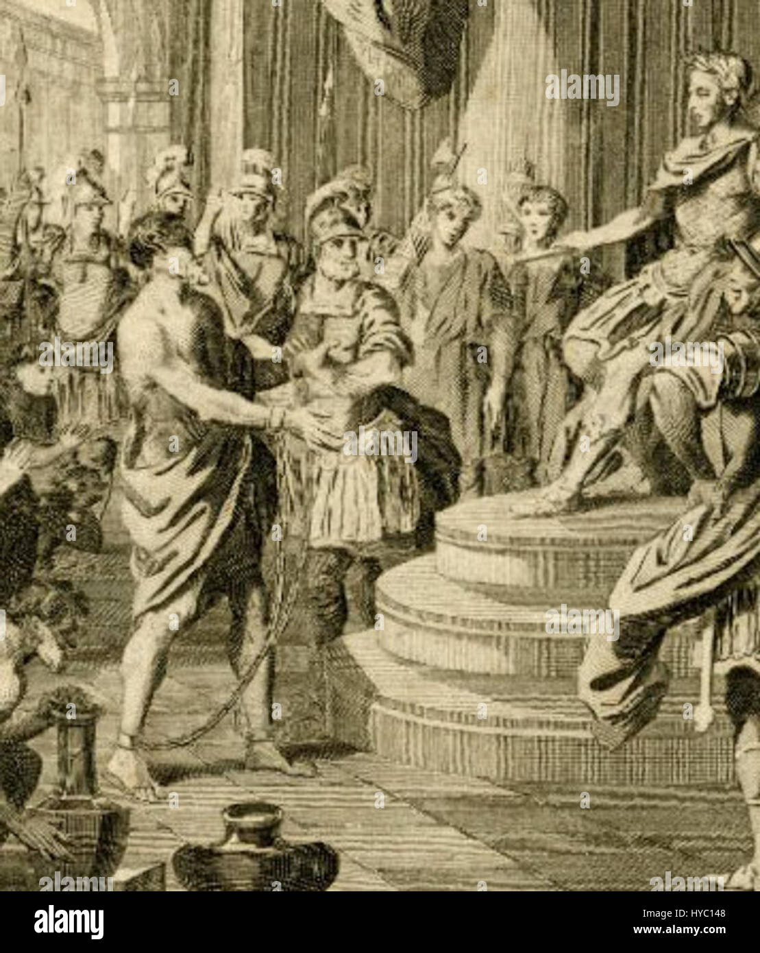 This artwork likely references the historical figures of Caratacus, a ...