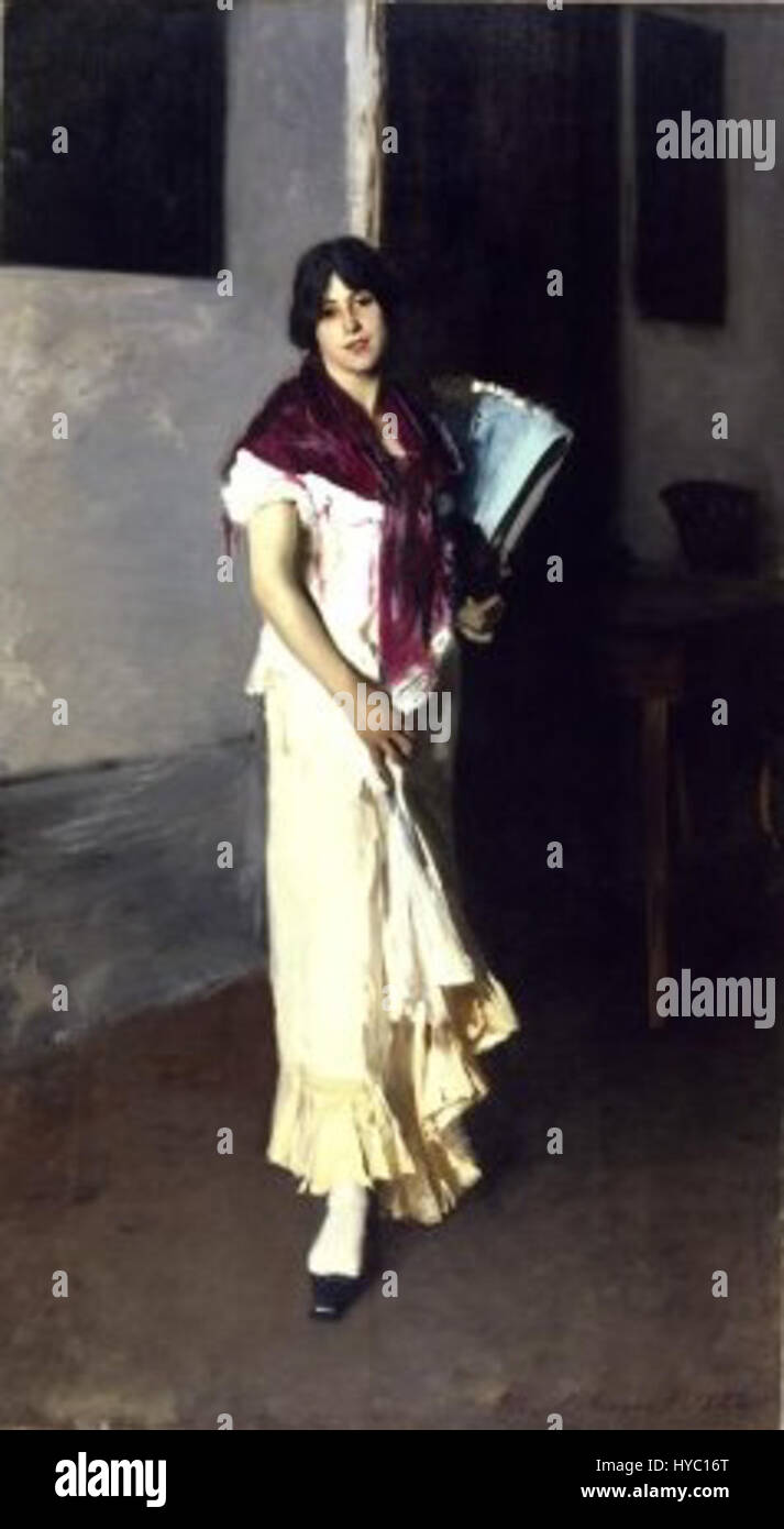 A Venetian Woman by John Singer Sargent, 1882 Stock Photo - Alamy