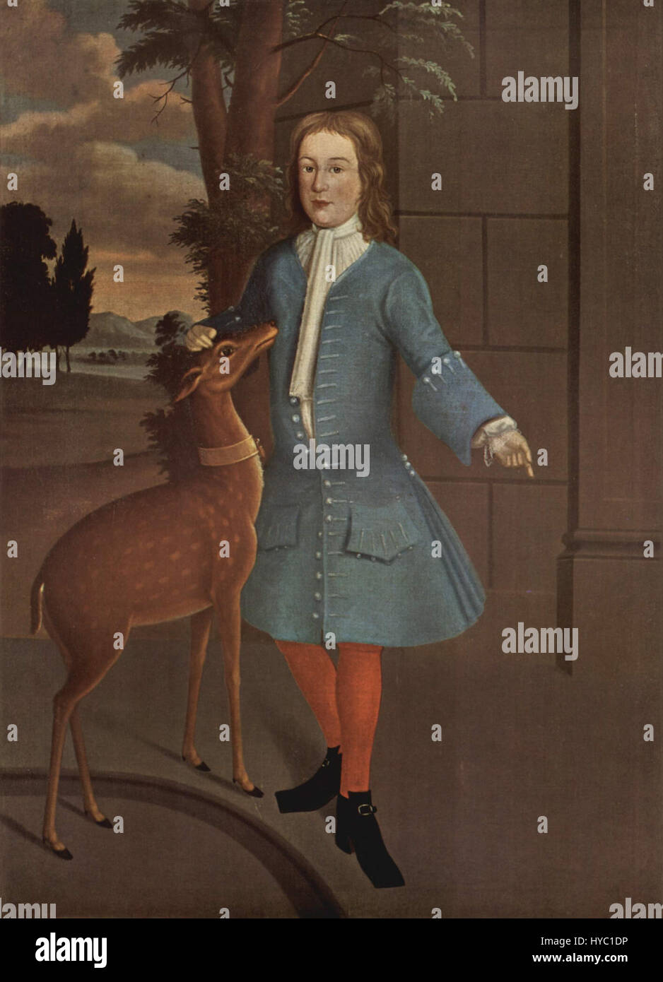 The 'Amerikanischer Maler von 1730' refers to an American painter ...