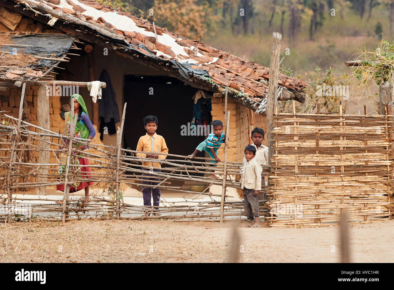 Indian Rural Children Playing Farm High Resolution Stock Photography ...