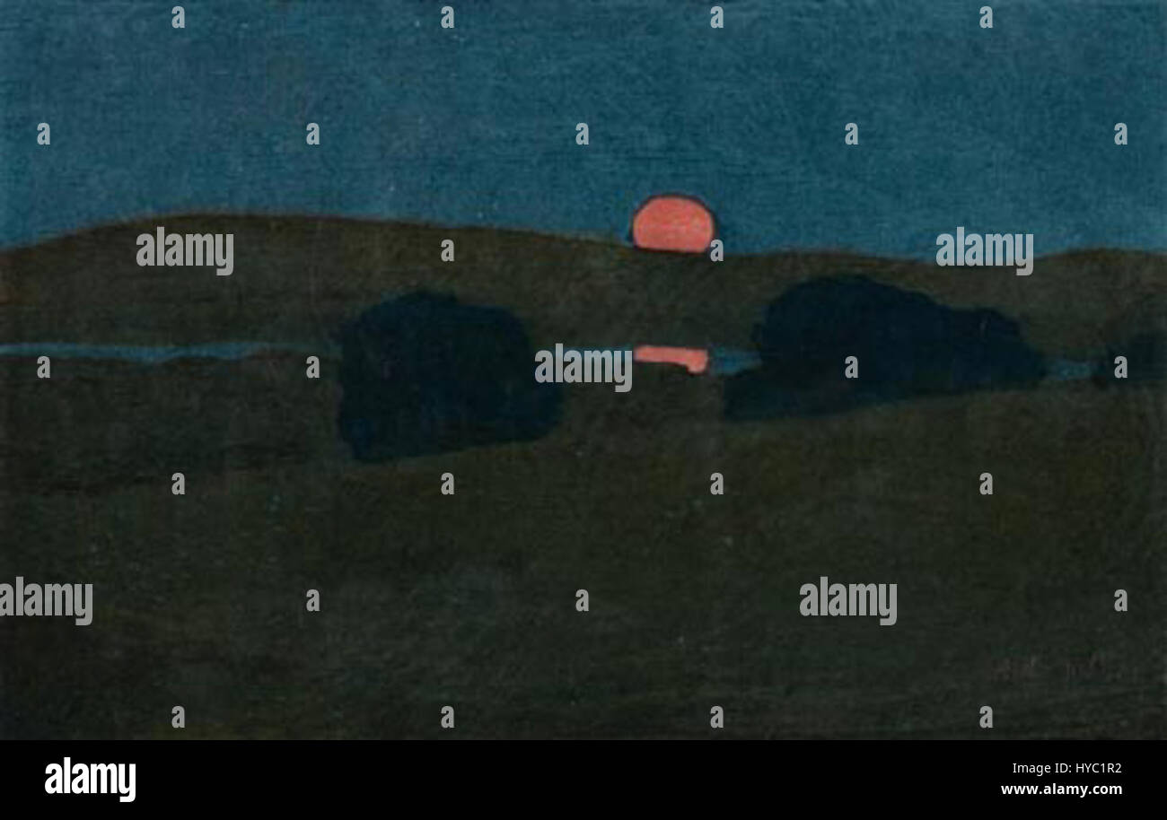 'August Moon' (1905) by Arthur Wesley Dow reflects the artist's ...