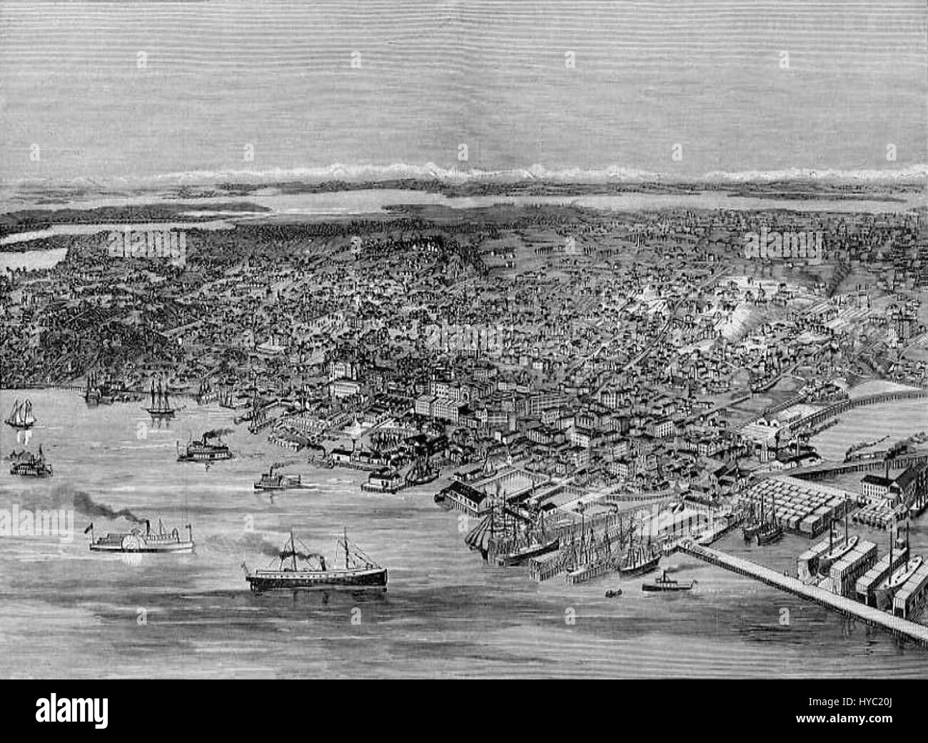 Oil birds eye view Black and White Stock Photos & Images - Alamy