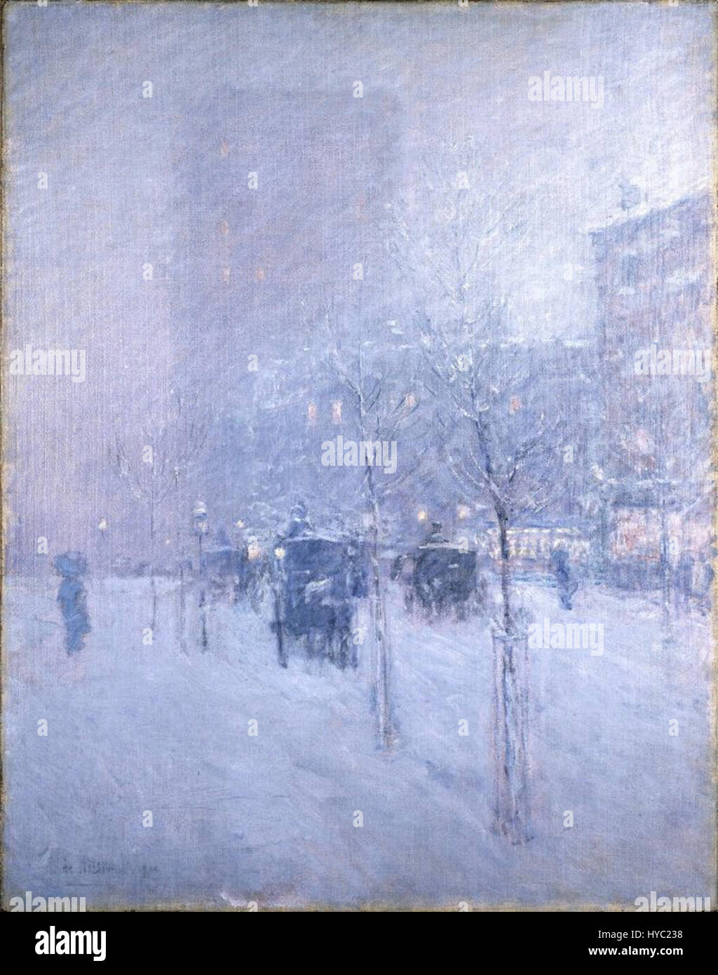 Frederick Childe Hassam’s painting 'Late Afternoon, New York, Winter ...