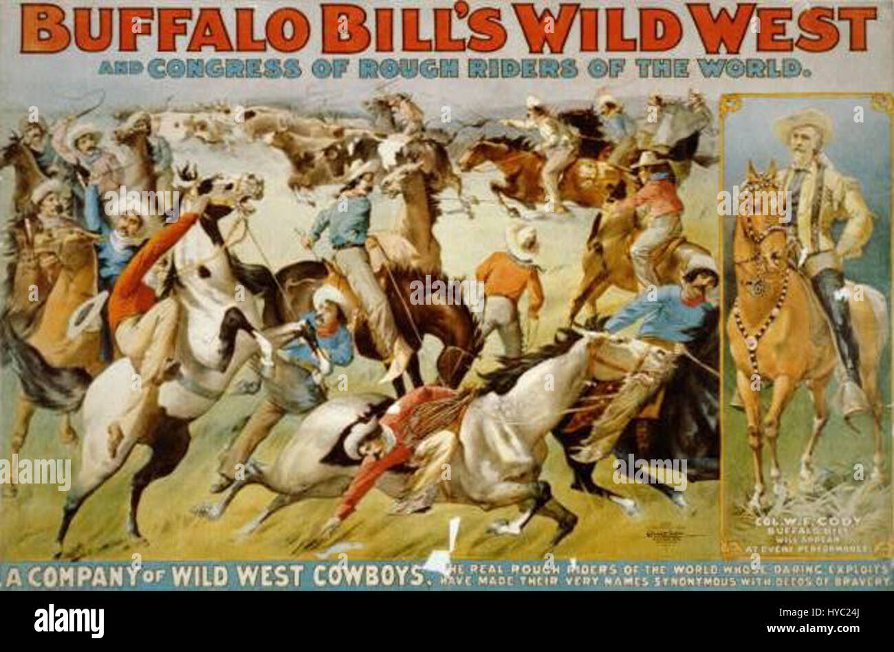 Buffalo bill's wild west show hi-res stock photography and images - Alamy