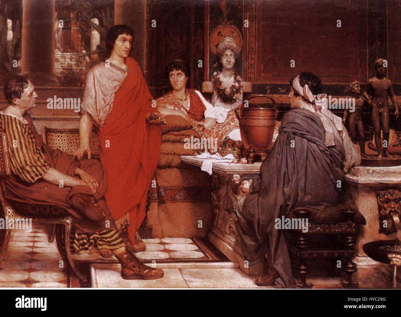 'Catullus at Lesbia's' by Sir Laurence Alma Tadema is a historical ...