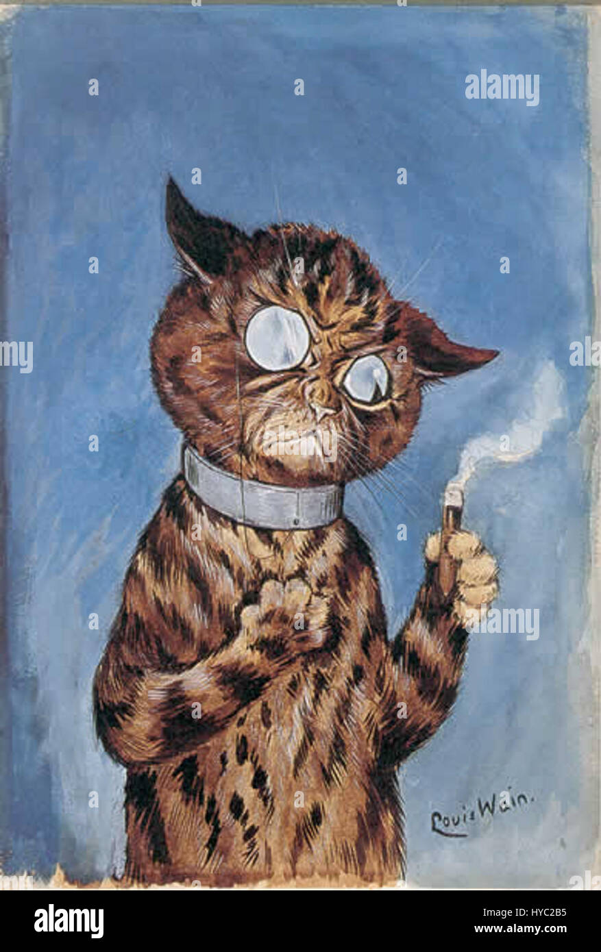 Cat smoking a cigar hi-res stock photography and images - Alamy