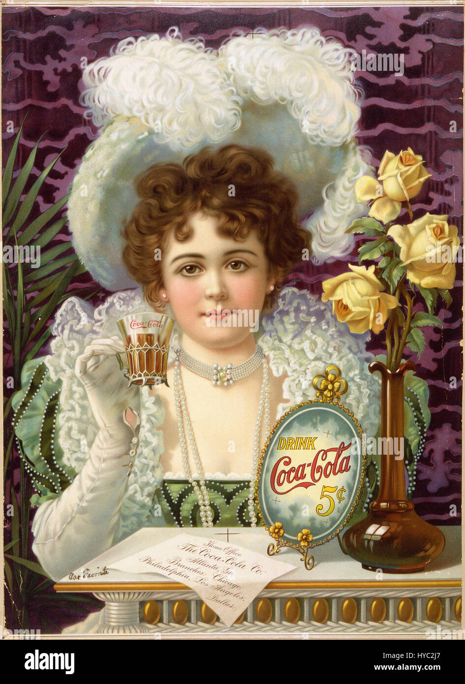 This vintage advertisement shows Coca-Cola being sold for 5 cents in ...