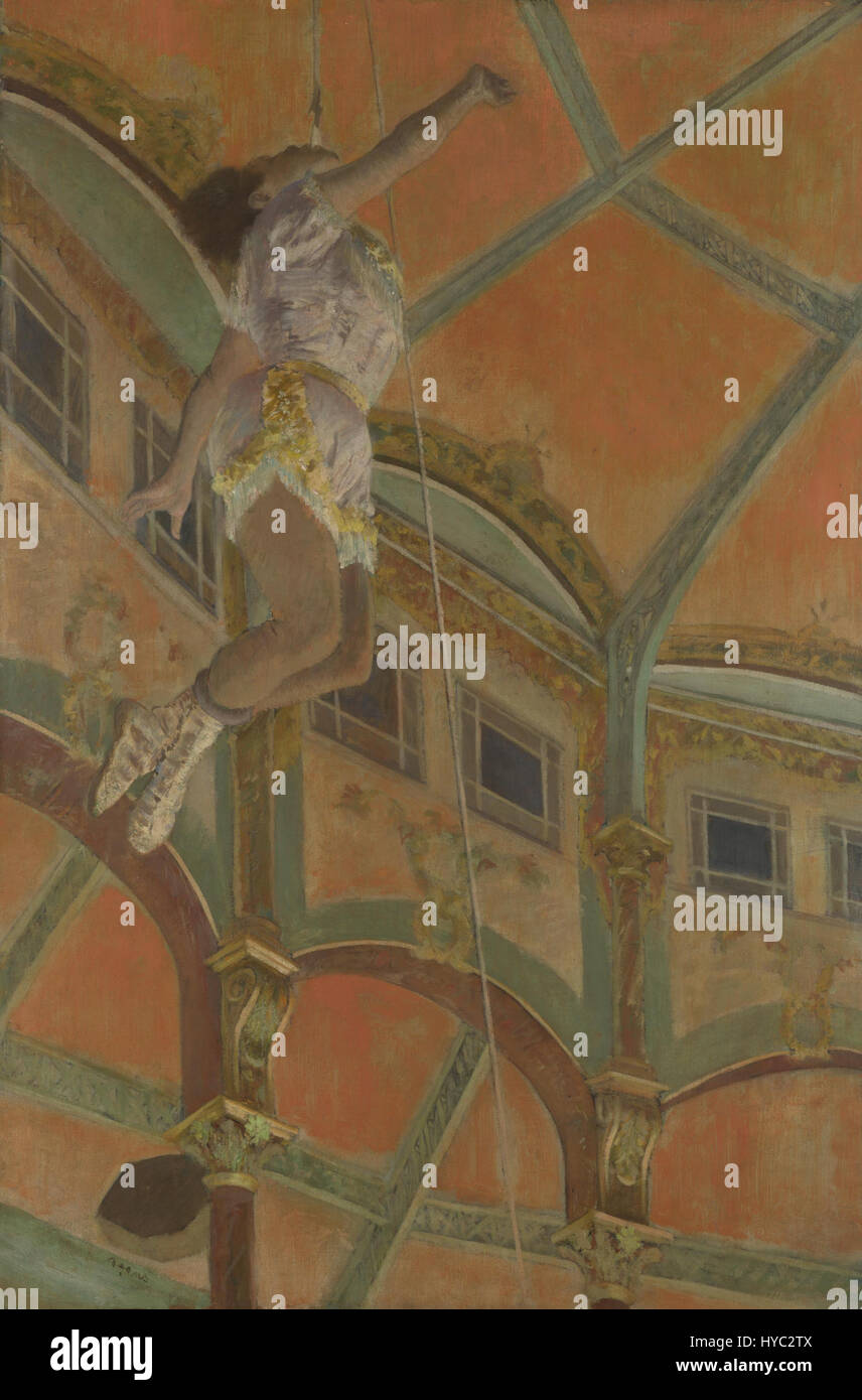 A work by Edgar Degas, known for his focus on movement and human form ...