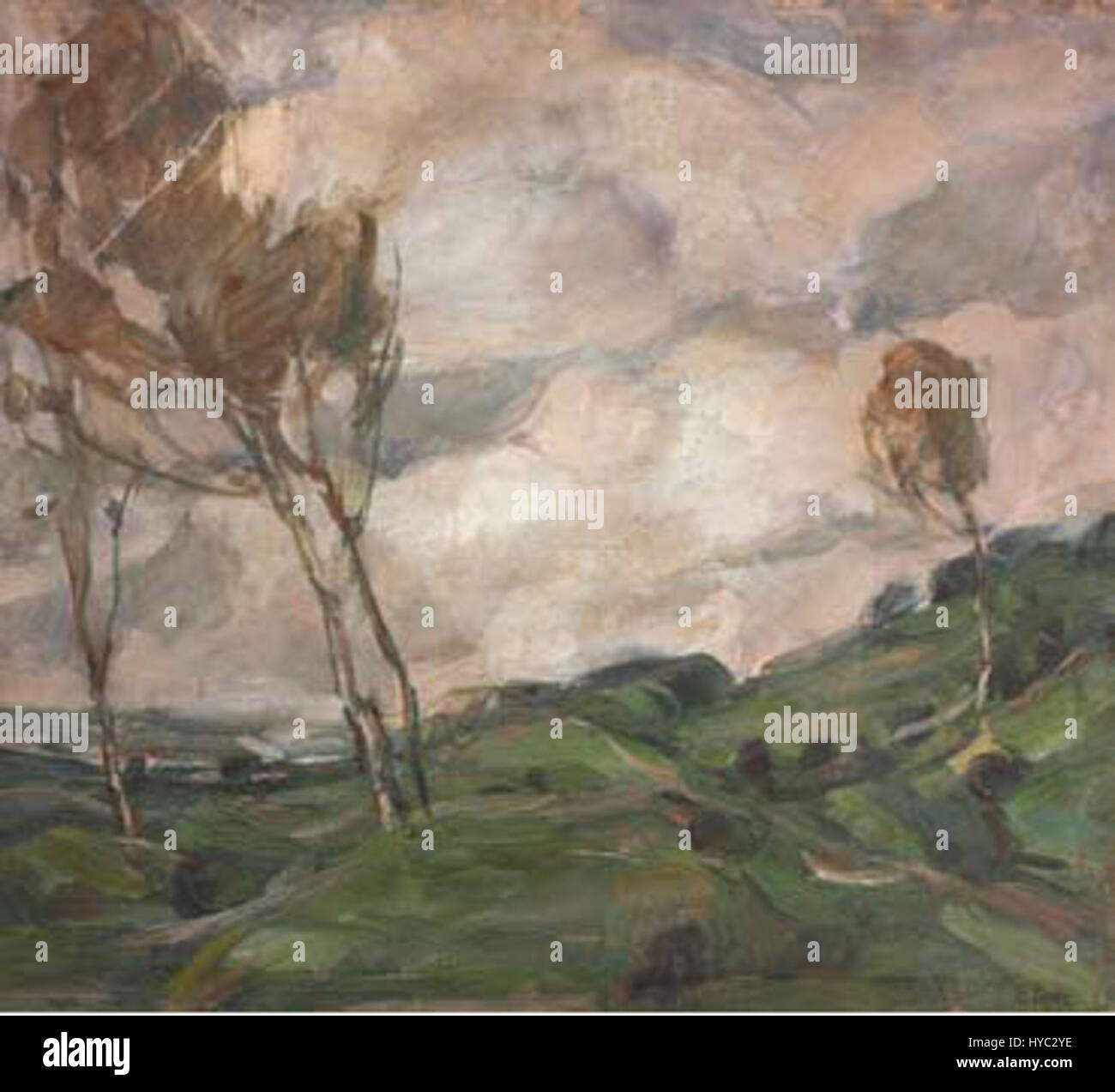 'Peisaj din Bretania' (Landscape from Brittany) by Elena Popea depicts ...