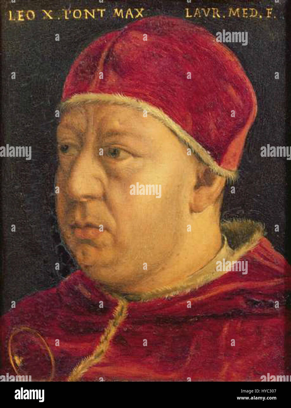 A portrait of Pope Leo X, painted by Raphael, captures the pontiff’s ...