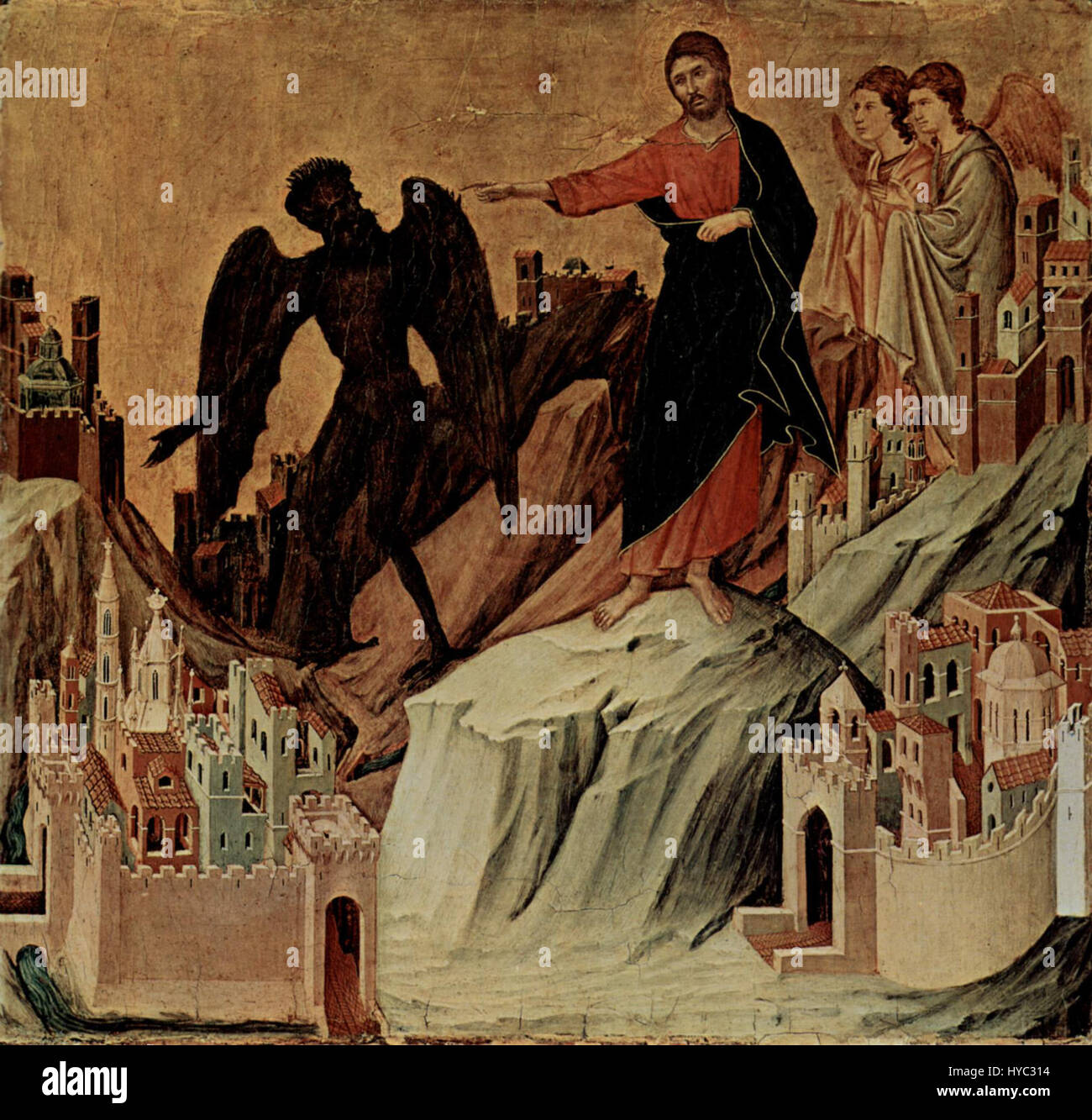 Duccio di Buoninsegna's work, created around 1300, remains a ...