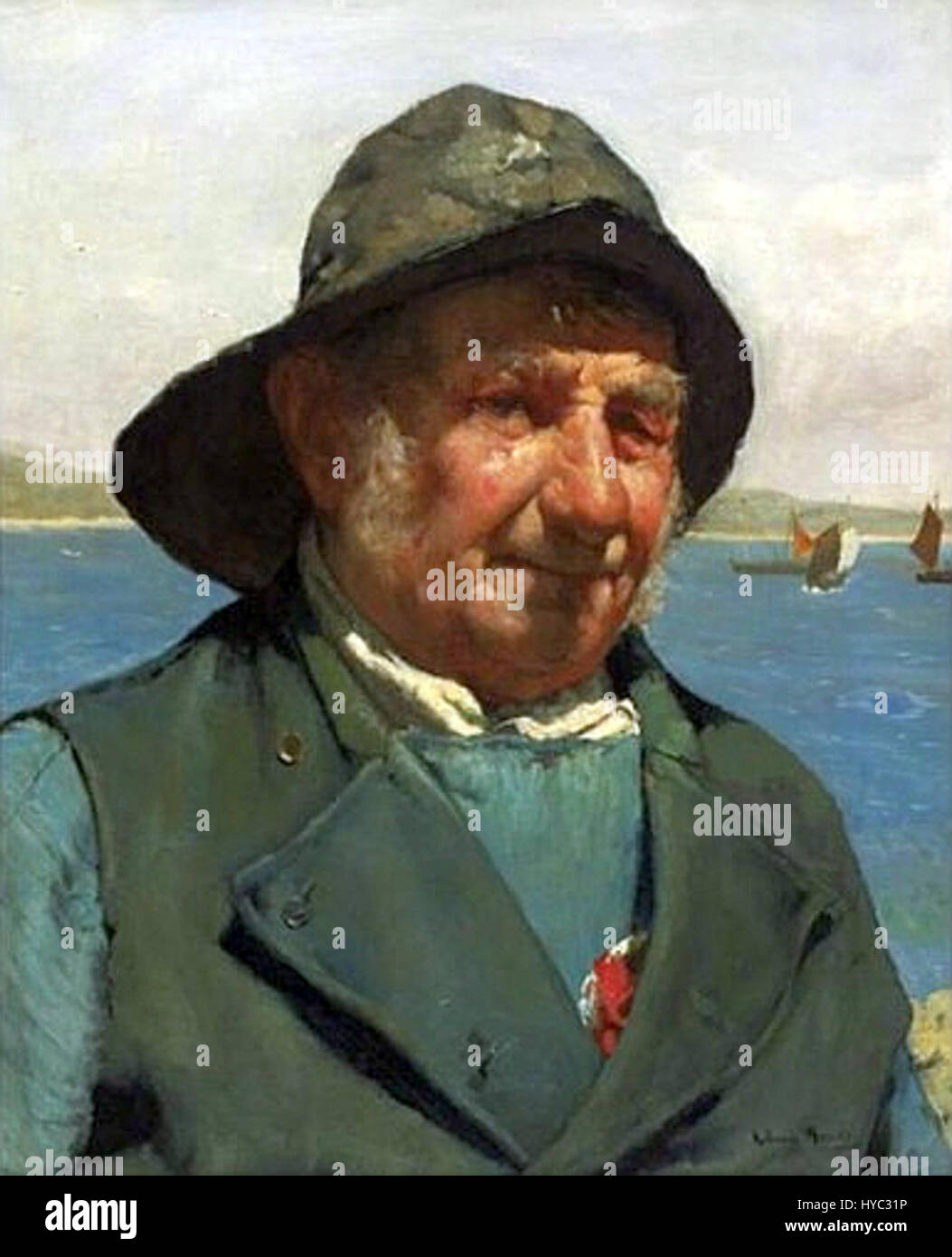 Edwin Harris The Old Salt Stock Photo - Alamy