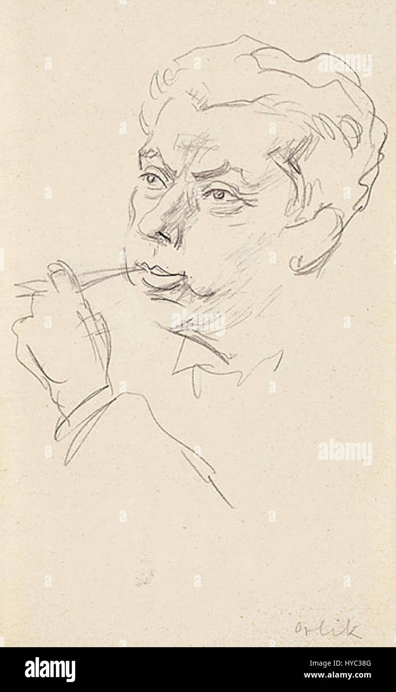 Emil Orlik's portrait of Max Reinhardt captures the famous theater ...