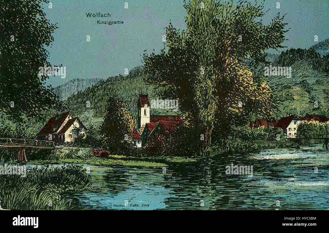 Felle Wolfach’s 'Kinzigpartie' is a landscape painting depicting a ...