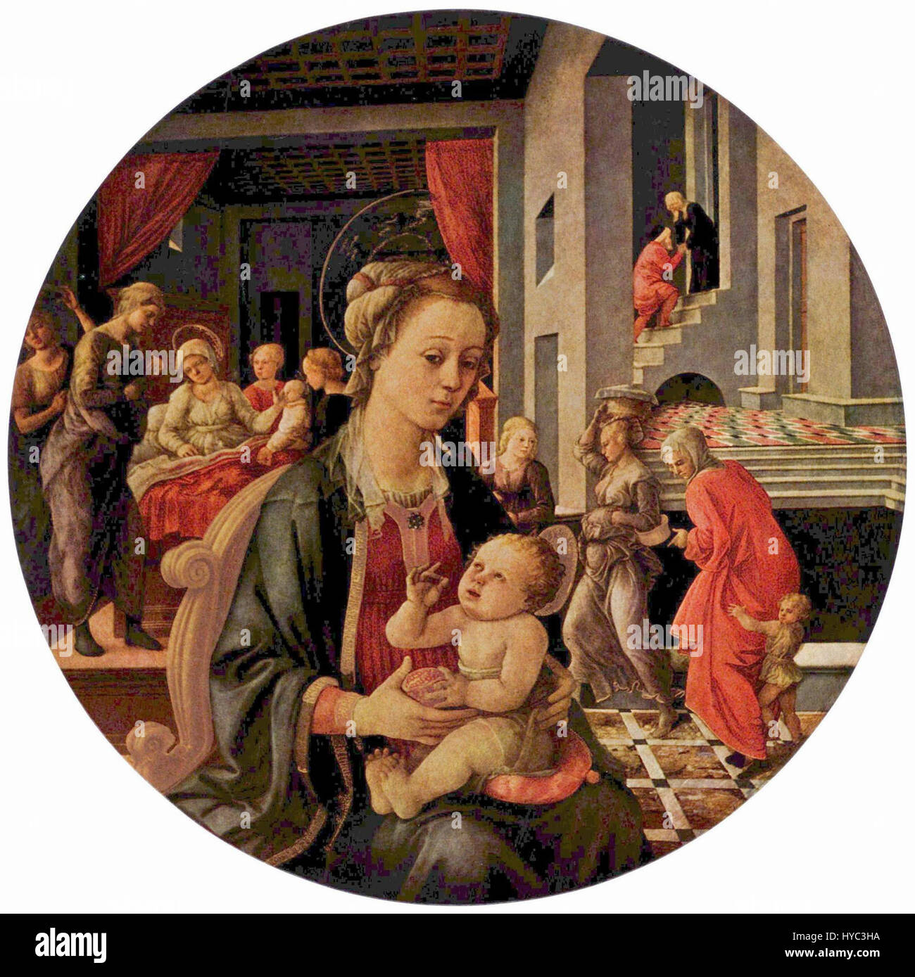 This piece is attributed to Fra Filippo Lippi, an Italian Renaissance ...