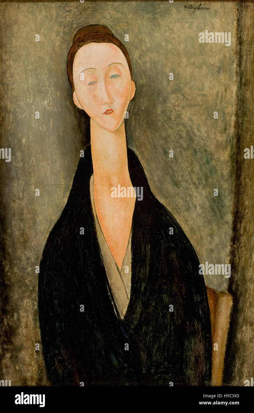 Amedeo Modigliani's portrait of Madame Hanka Zborowska showcases his ...