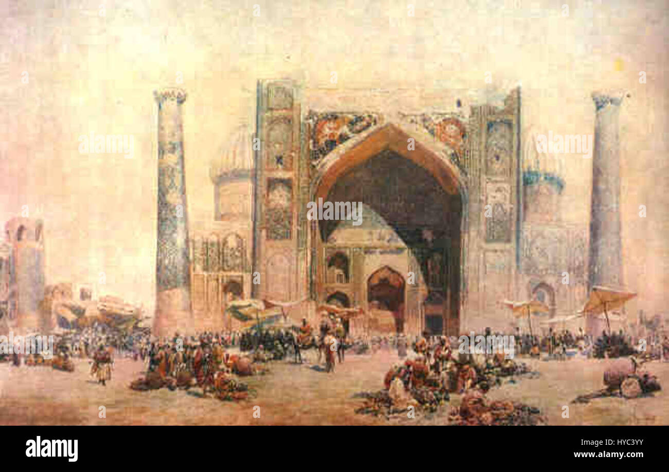 Gigo Gabashvili’s 'Bazaar in Samarkand' depicts the vibrant and ...