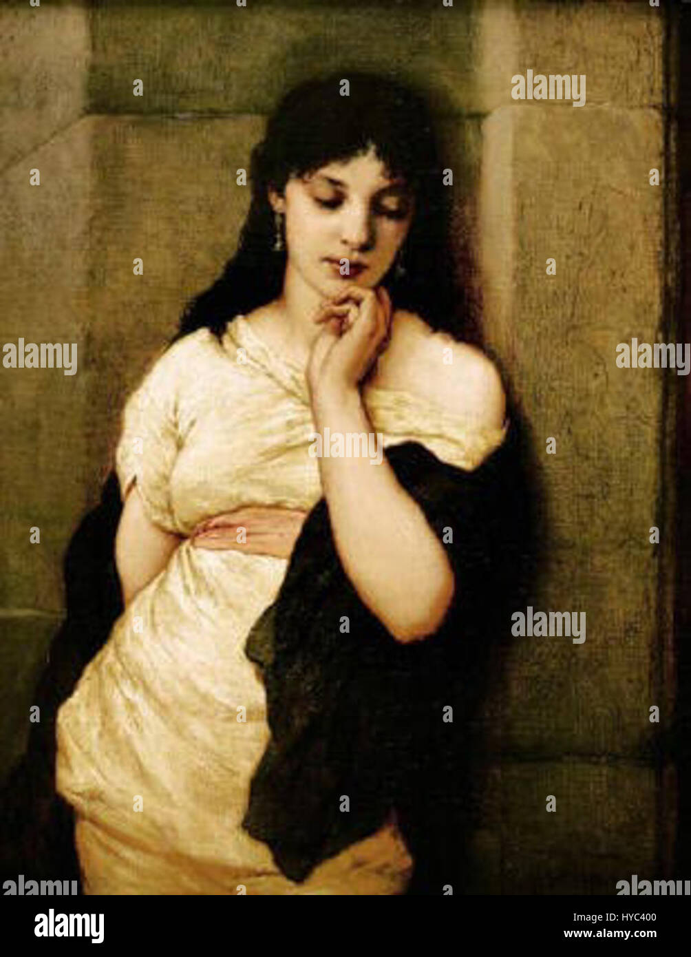 Gabriel von Max’s *Vor der Arena* (Before the Arena) portrays a ...