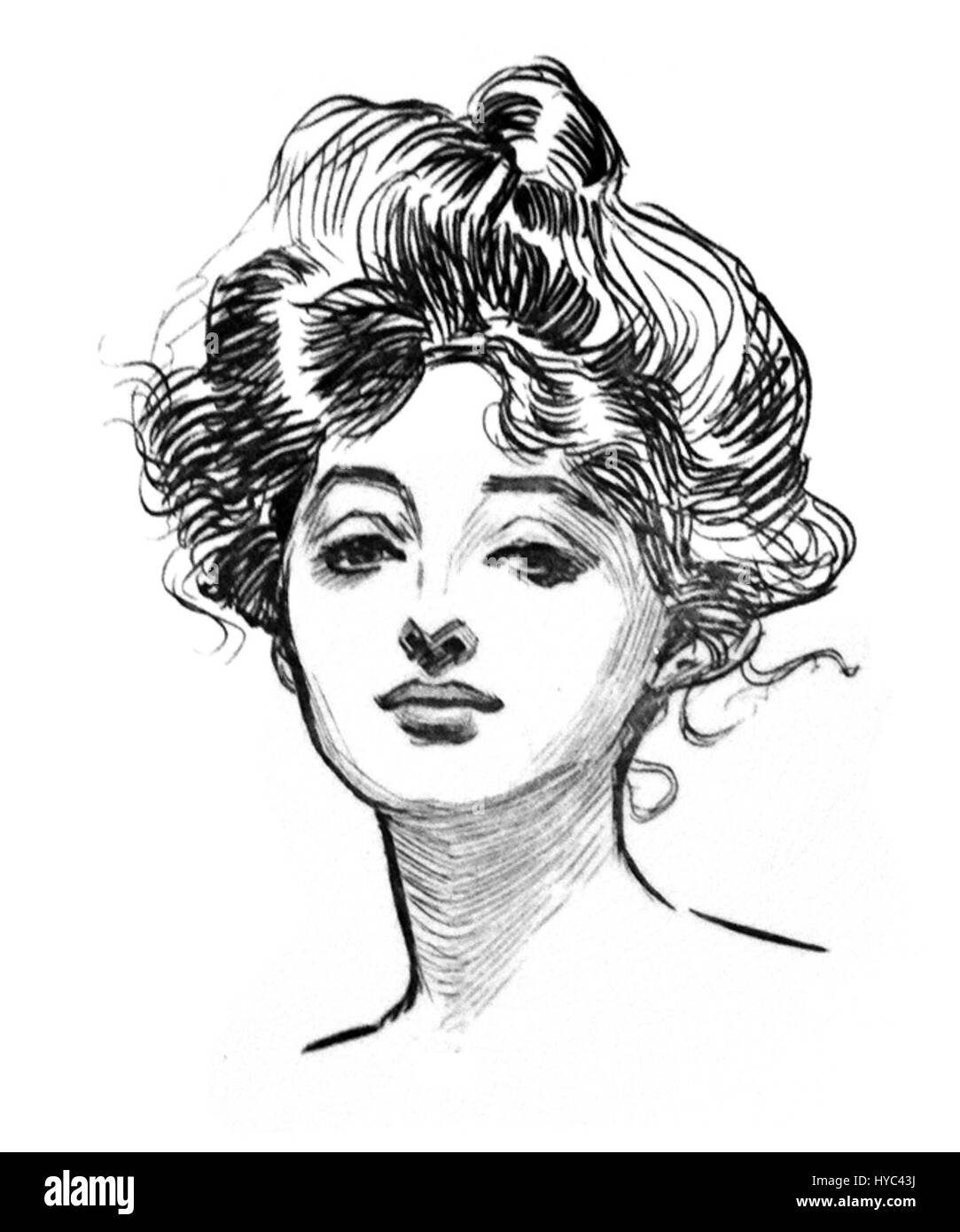 The Gibson Girl is an iconic representation of the idealized American ...