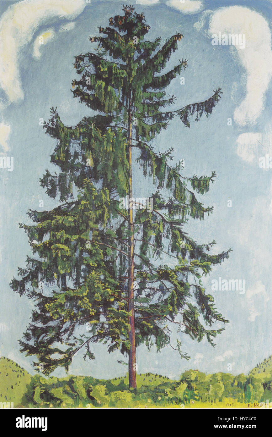 Ferdinand Hodler's 'Tanne bei Chamby' (Pine Tree at Chamby) from 1905 ...