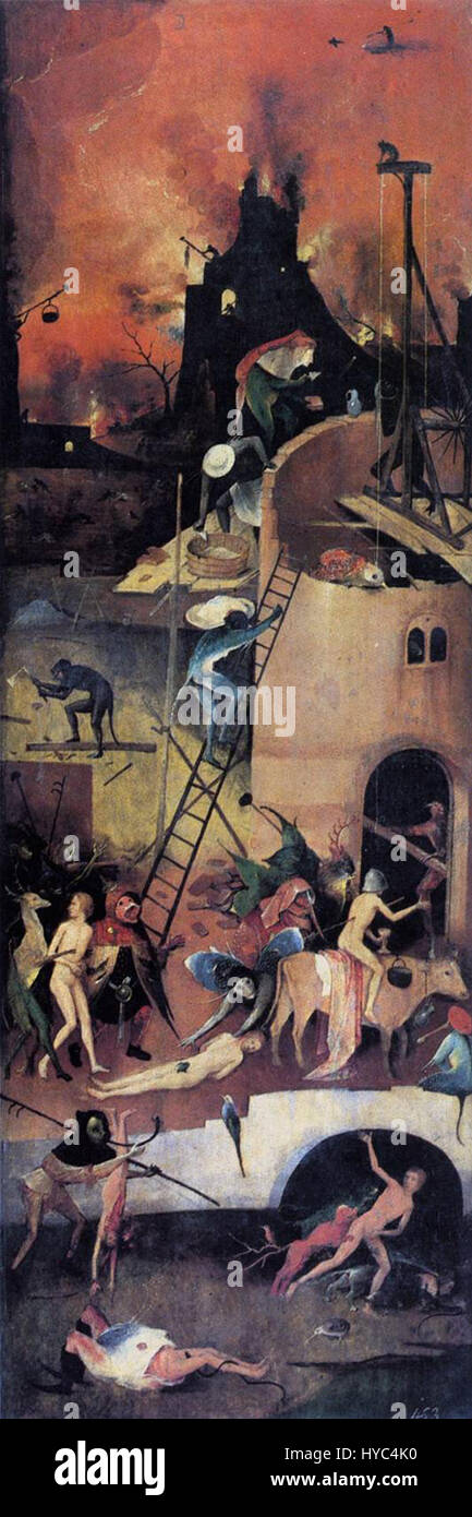 This work by Hieronymus Bosch, a renowned Dutch painter from the early ...