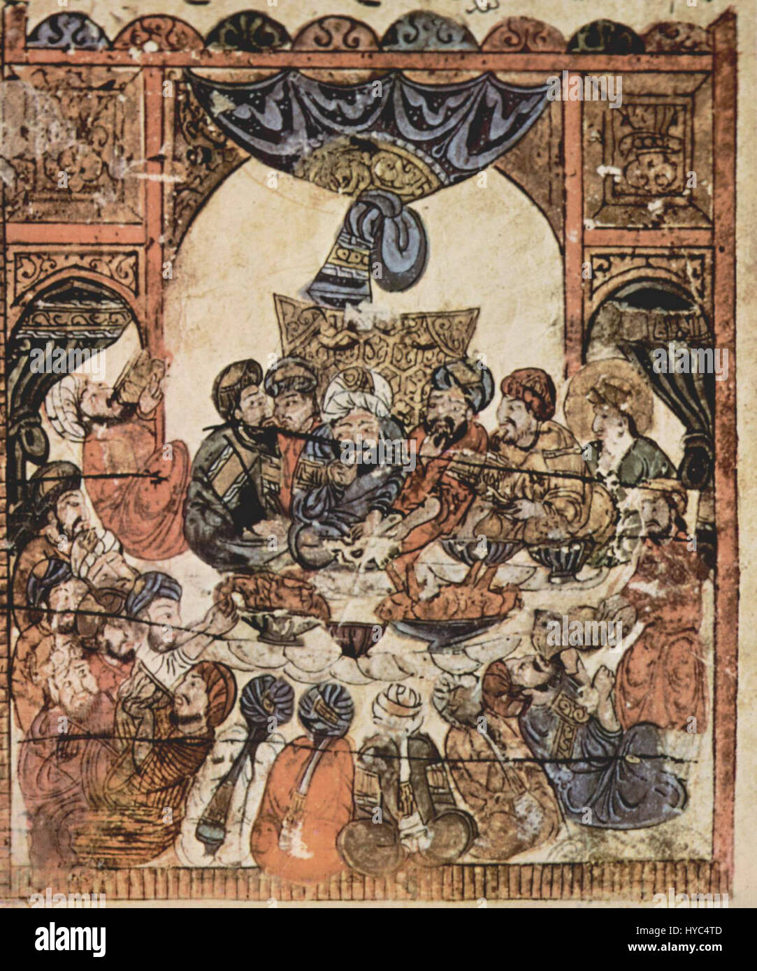 An Iraqi painter from around 1230 created this work, a vivid example of ...