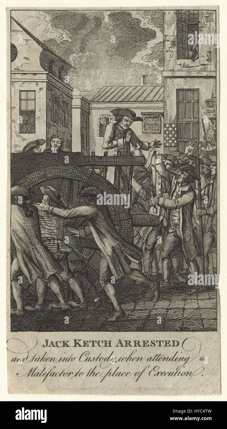 Jack Ketch, a notorious 17th-century English executioner, is depicted ...