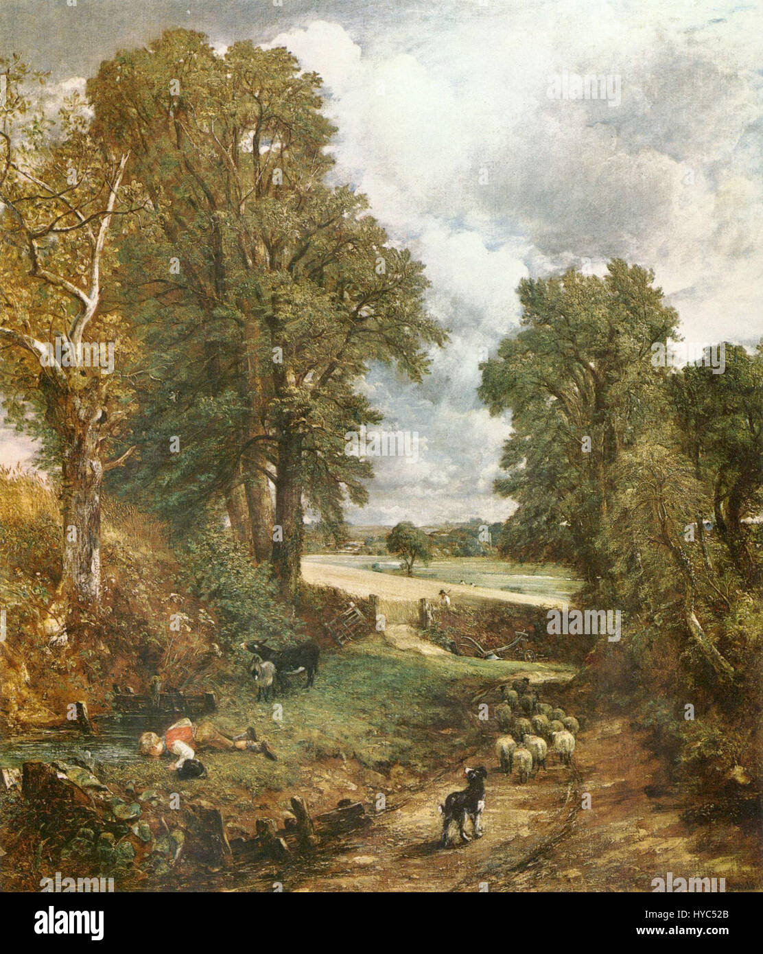 This painting by John Constable showcases the beauty of rural England ...