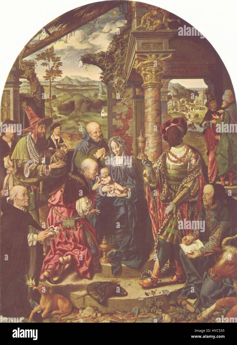 The work '002' by Joos van Cleve is an example of his meticulous ...