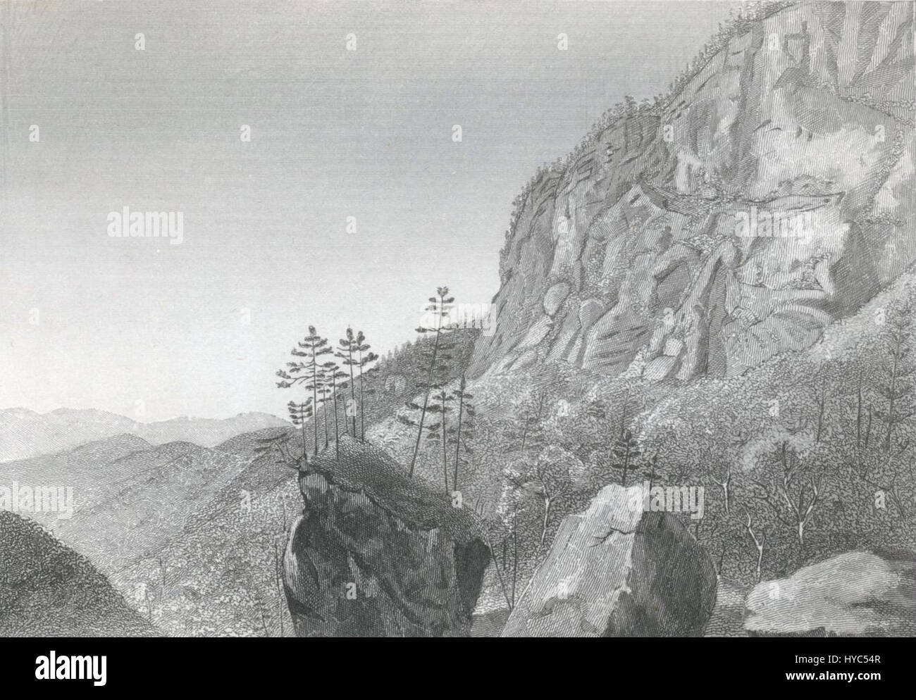 Joel Tyler Headley Adirondack Pass 1849 Stock Photo - Alamy