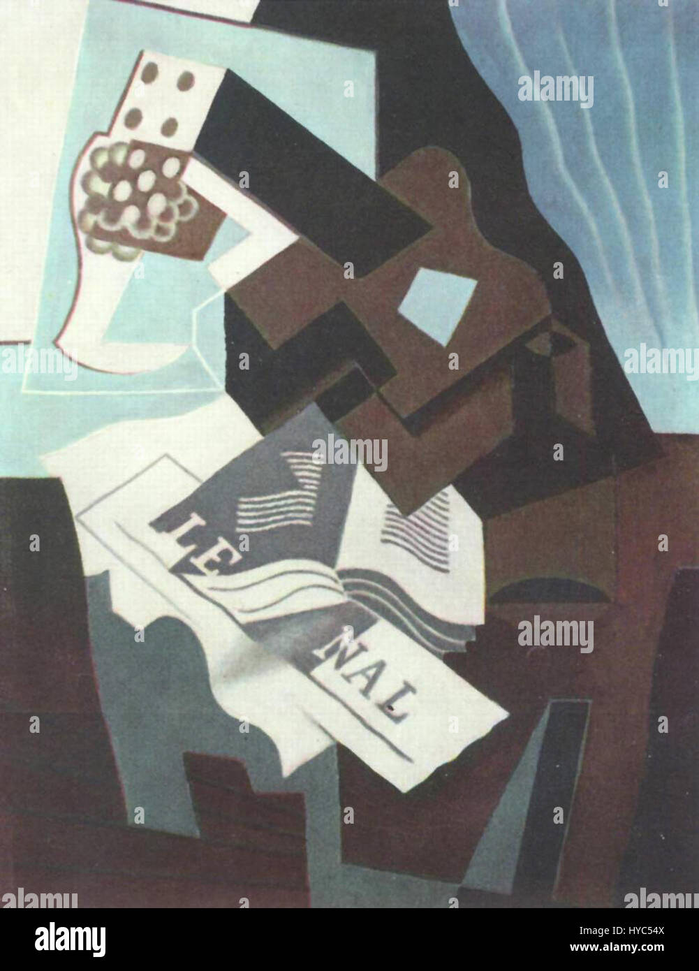 Juan Gris' '004' represents a work within the Cubist style, showcasing ...