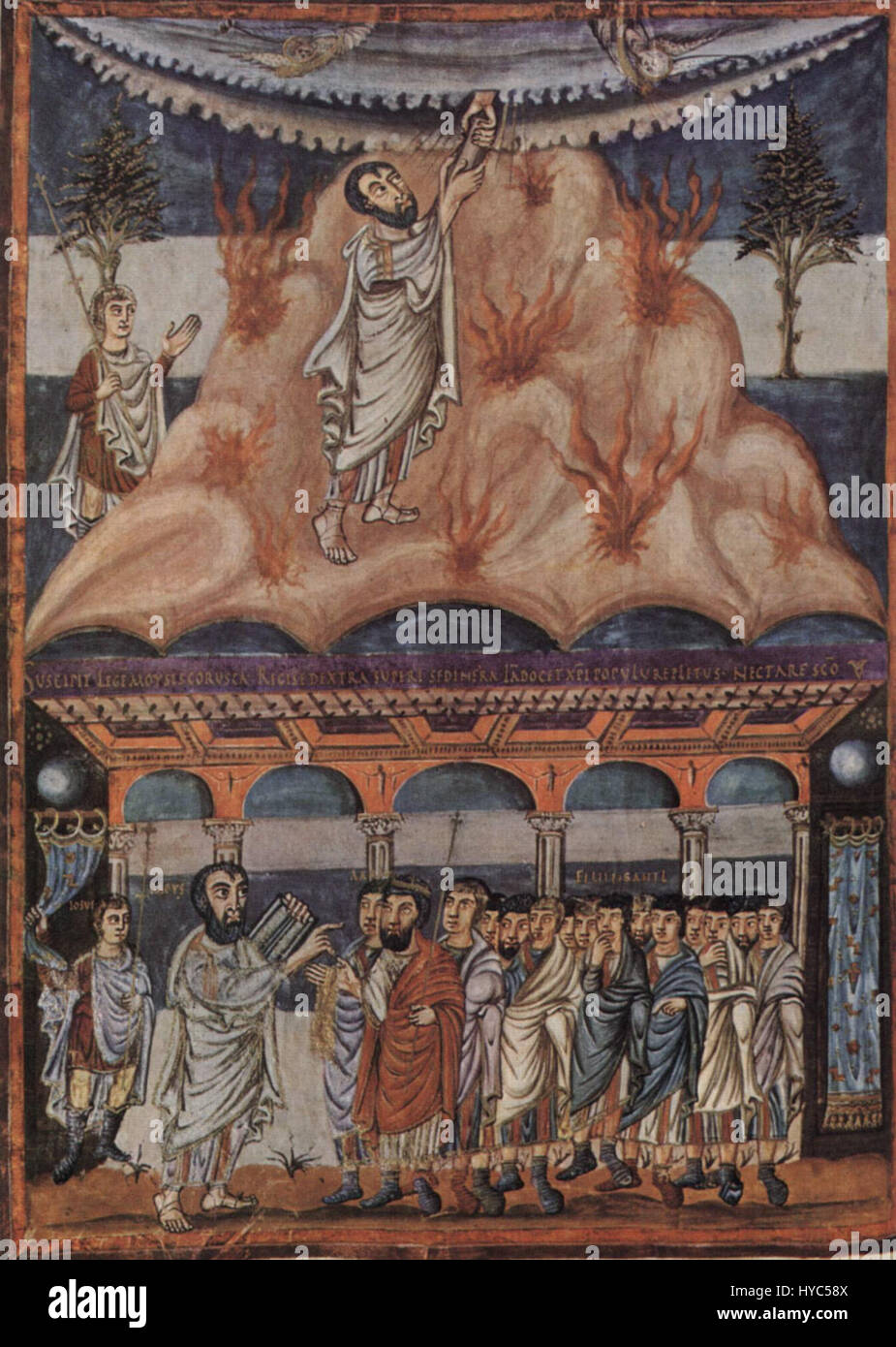 The Carolingian Book Painter, active around 840, created illuminated ...