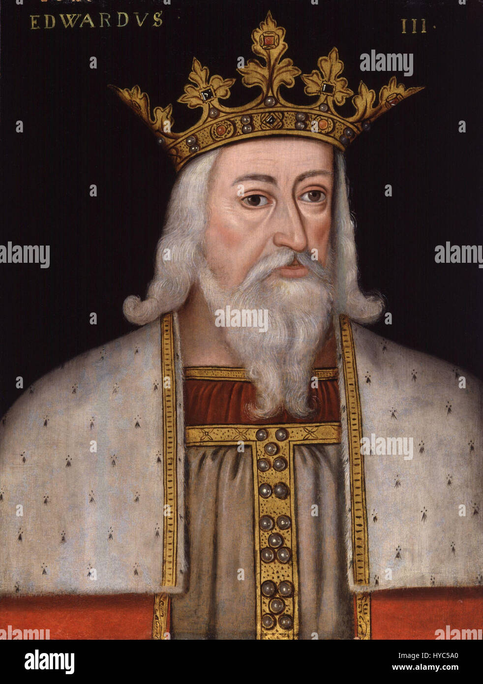 'King Edward III' from the National Portrait Gallery depicts the ...