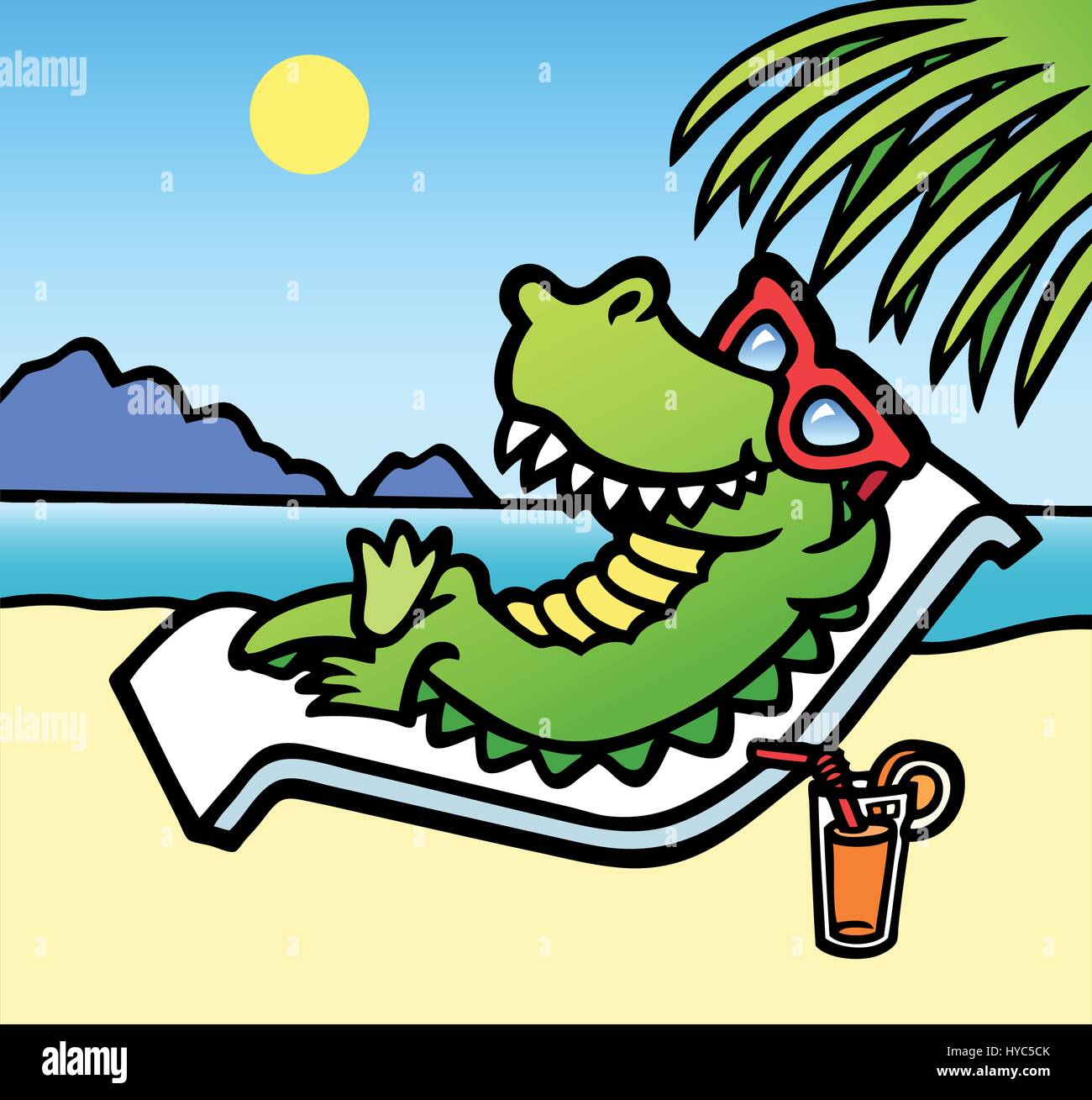Crocodile vector cartoon Stock Vector Images - Alamy