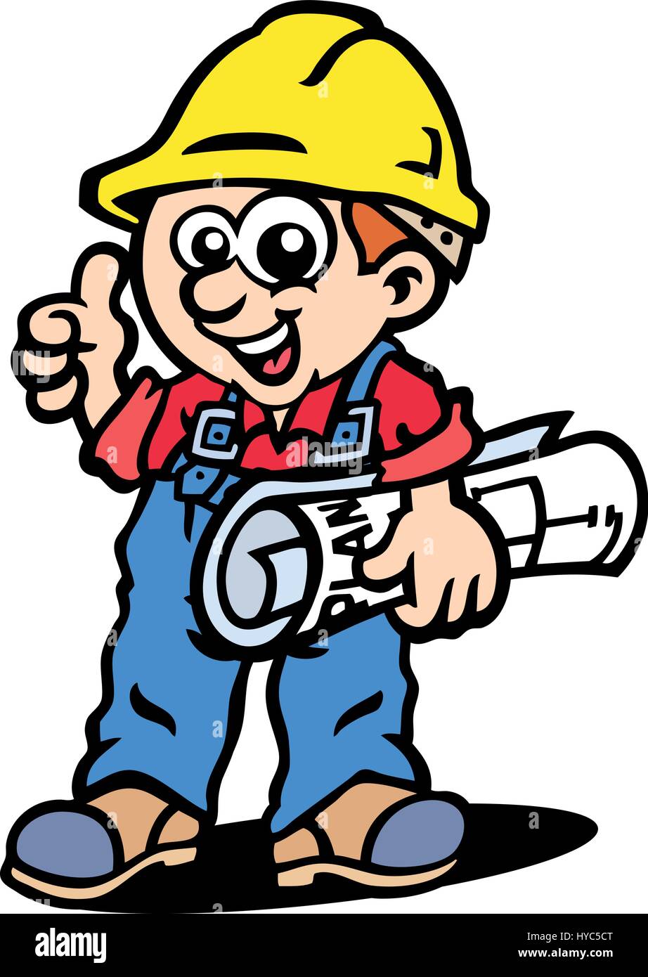 Builder construction man engineer Stock Vector Images - Alamy