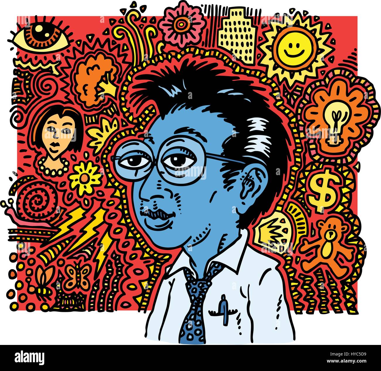 Man mental health issues Stock Vector Images - Alamy