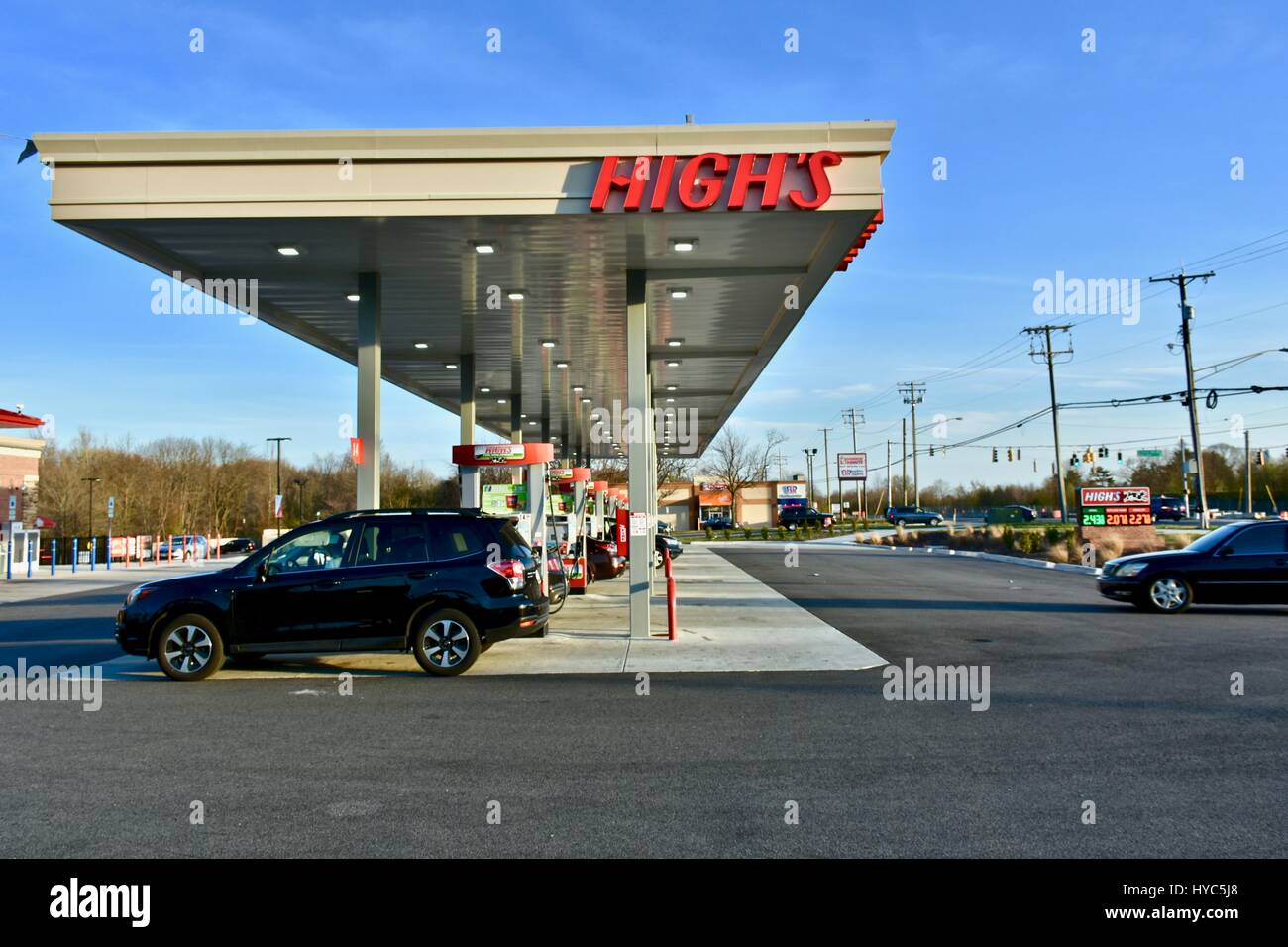 High's gas station Stock Photo - Alamy