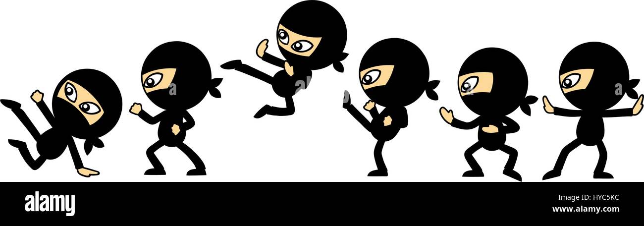 Ninja Man. Vector Illustration Stock Vector Image & Art - Alamy