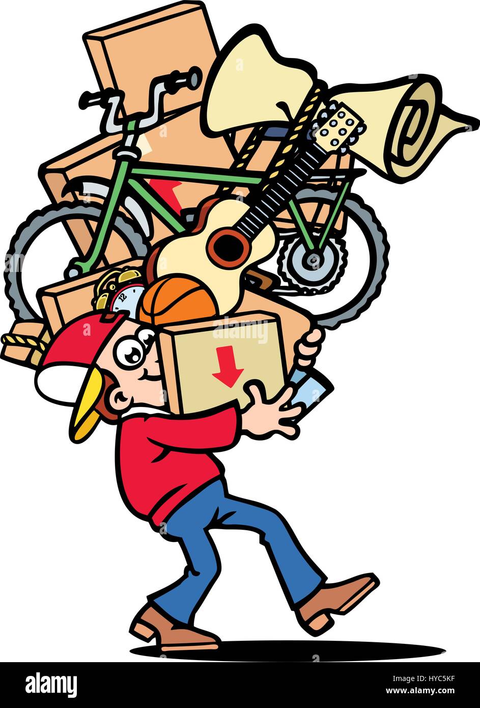Moving Out. Vector Illustration Stock Vector Image & Art - Alamy