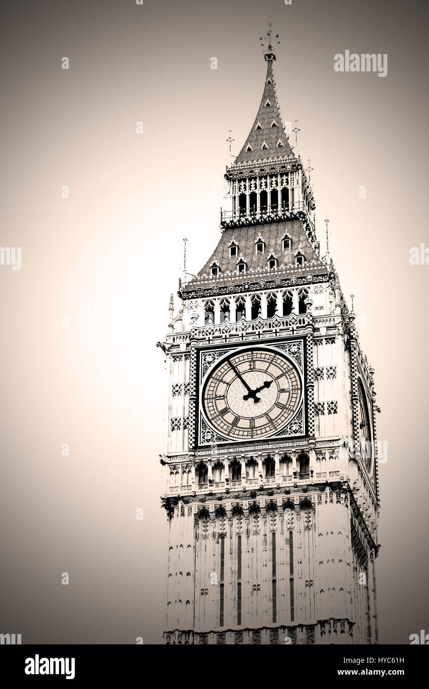 london big ben and historical old construction england city Stock Photo ...